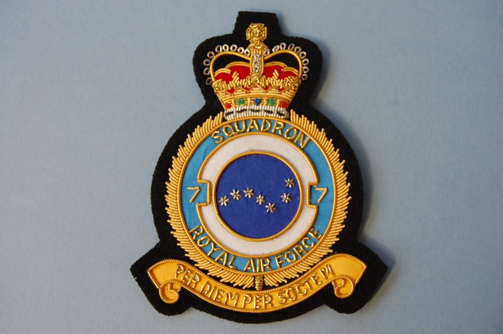 RAF 7 Squadron Blazer Badge - Elliott Military