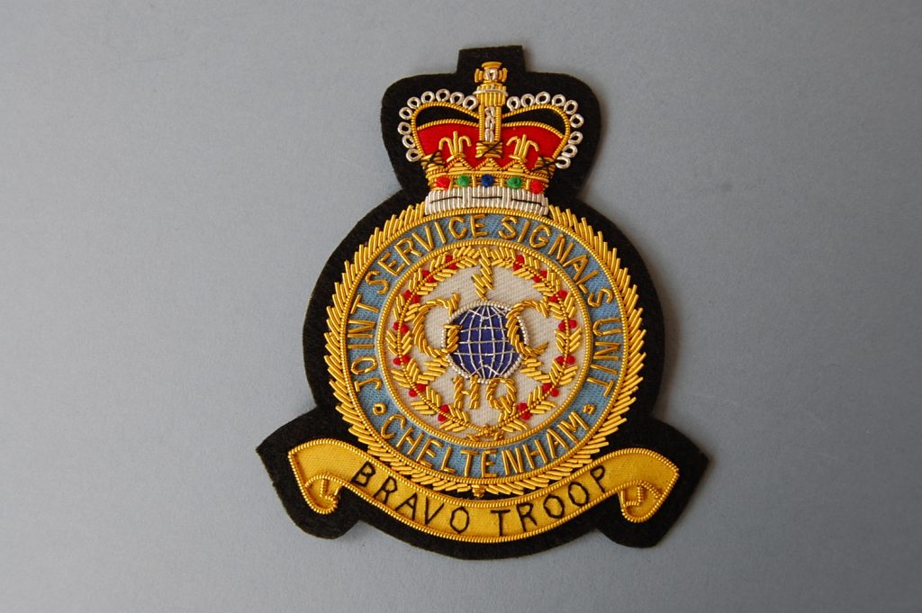 RAF Joint Service Signals Unit Cheltenham Blazer Badge - Elliott Military