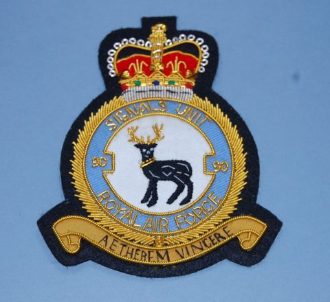 RAF 90 Signals Unit Blazer Badge - Elliott Military