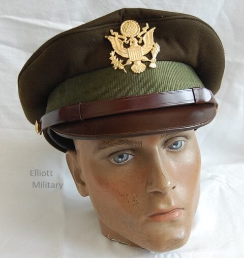 US WW2 Officers Visor Cap (REPRODUCTION) - Elliott Military