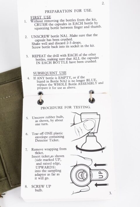 Cold War British Army No1 Mk 1 NBC Vapour Detection Kit - Elliott Military