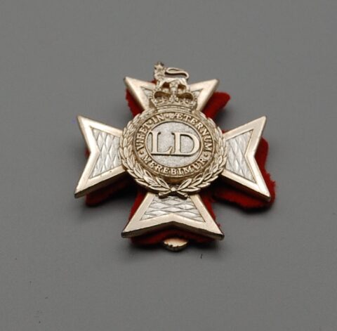 Light Dragoons Staybrite Cap Badge - Elliott Military