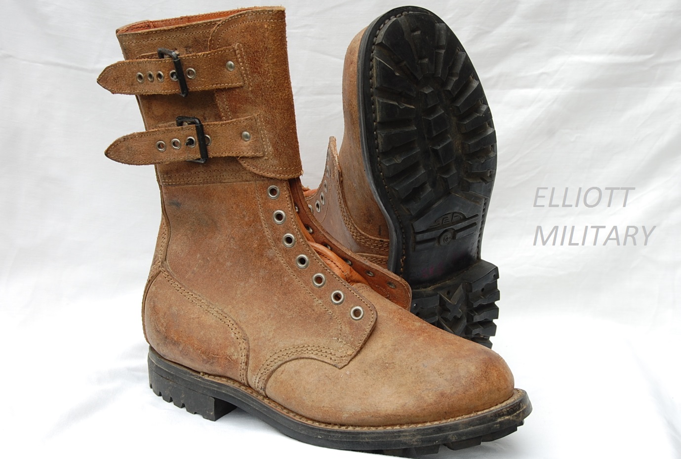 French Military Boots (Brown) - Elliott Military